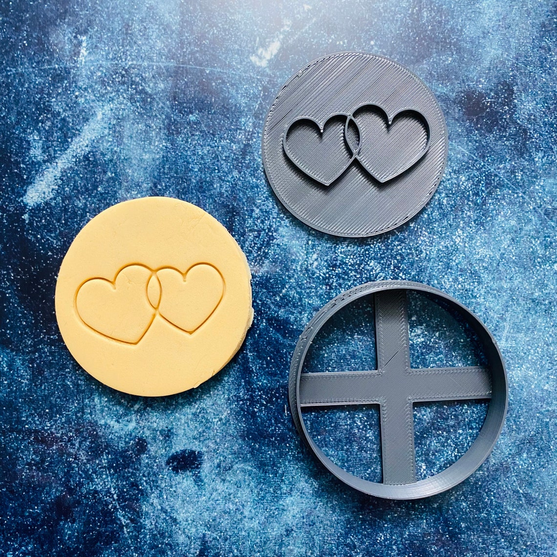 Double Heart Love Set Cutter Embossing Love Valentines Day | Etsy