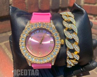 Hip Hop Iced Out Watch - Etsy
