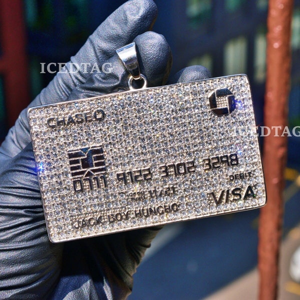 Credit Card Pendant - Etsy