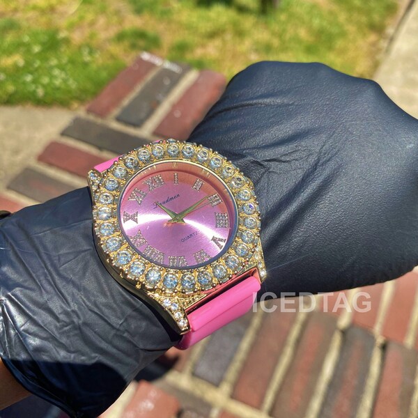 Iced Out Apple Watch Band - Etsy