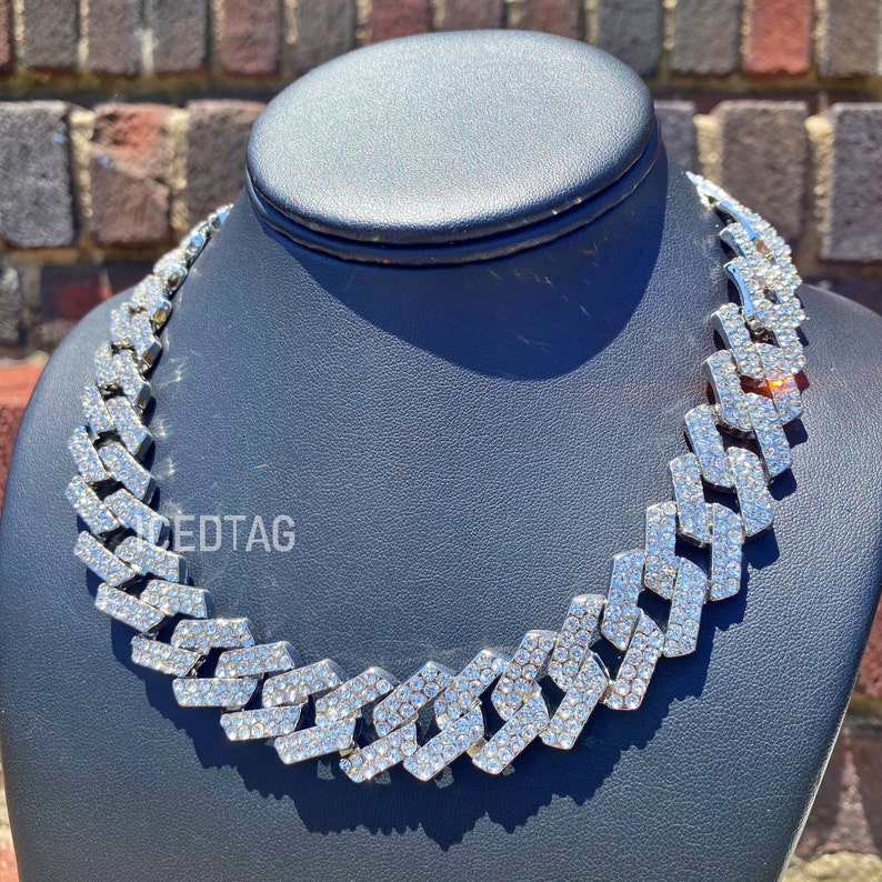 Iced Bling-ed Out Miami Cuban Link Rapper Hip Hop Luxury - Etsy