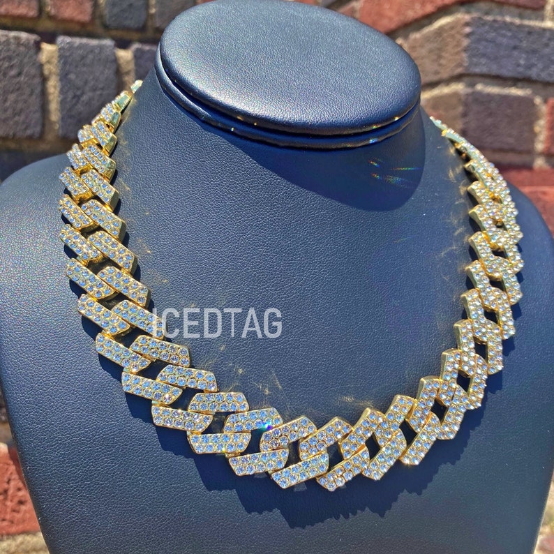 Iced Bling-ed Out Miami Cuban Link Rapper Hip Hop Luxury - Etsy
