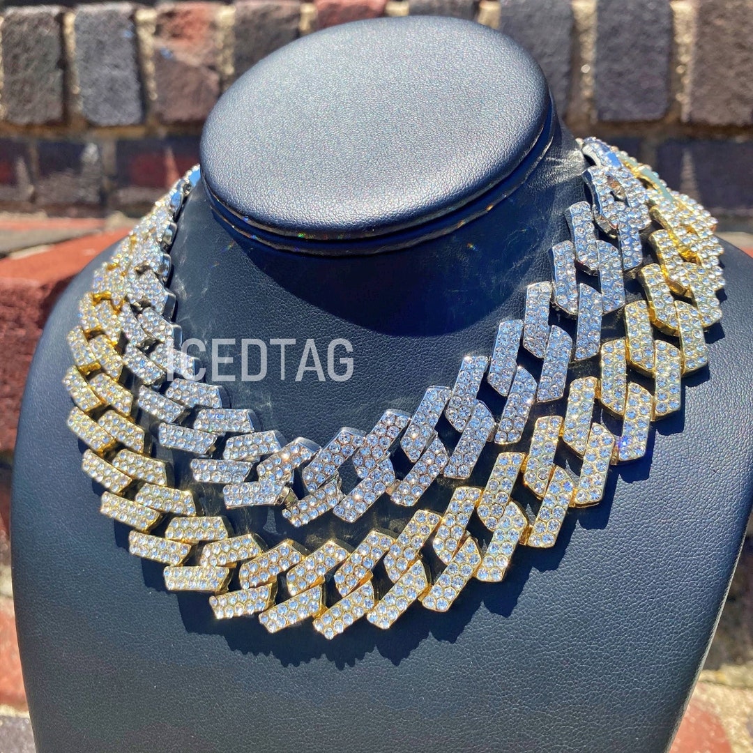 Iced Bling-ed Out Miami Cuban Link Rapper Hip Hop Luxury Fashion ...