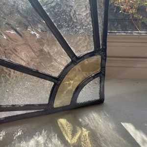 Art Déco Sunburst Stained Glass Window / Panel. Custom Sizes Available ...