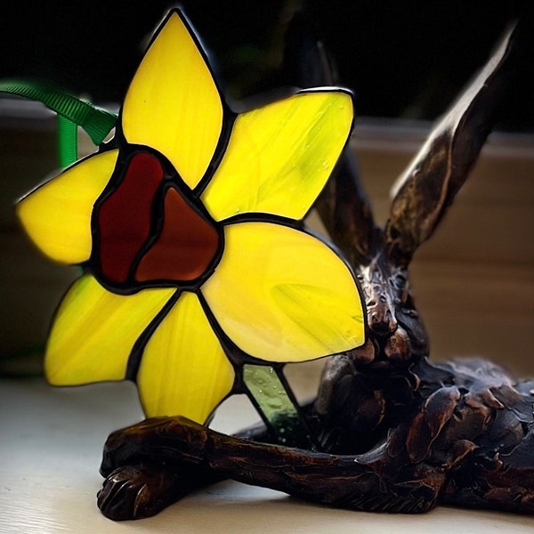Stained Glass Window Daffodils - Etsy