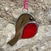Red Robin Stained Glass Hanging Decoration - Etsy