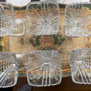 Art Déco Style Italian Lead Crystal Dessert / Sundae Glasses - Etsy