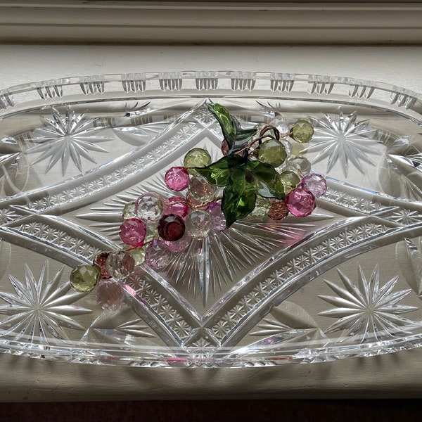 Cut Glass Tray - Etsy