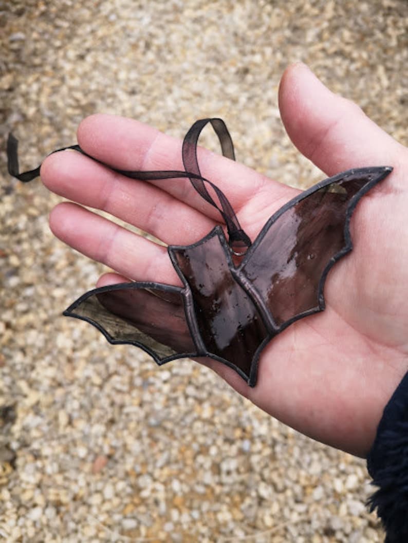 Beautiful Stained Glass Baby Bat Suncatcher/decoration | Etsy