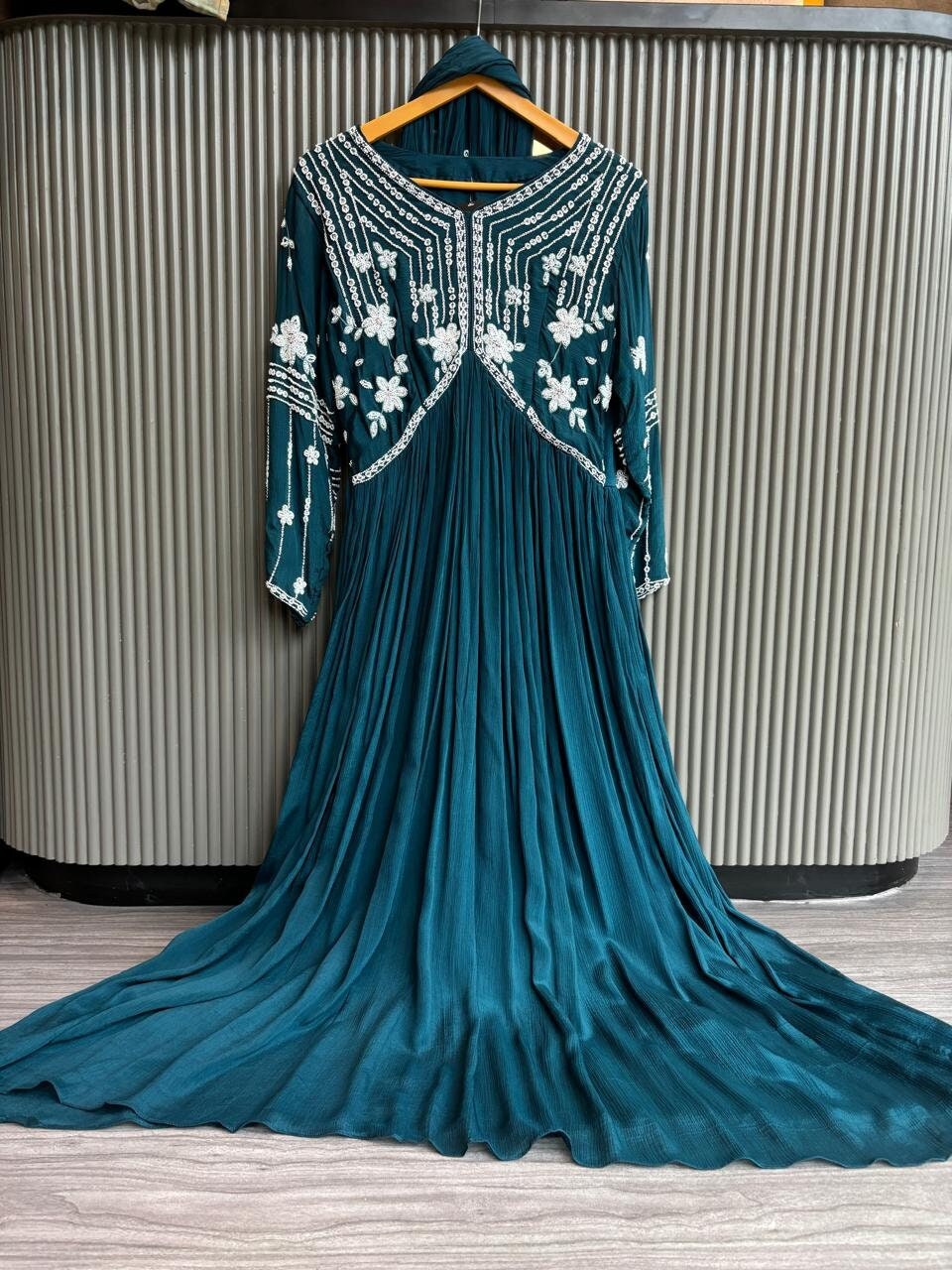 Alia Cut Anarkali Suit Readymade for Wedding With Hand Embroidery ...