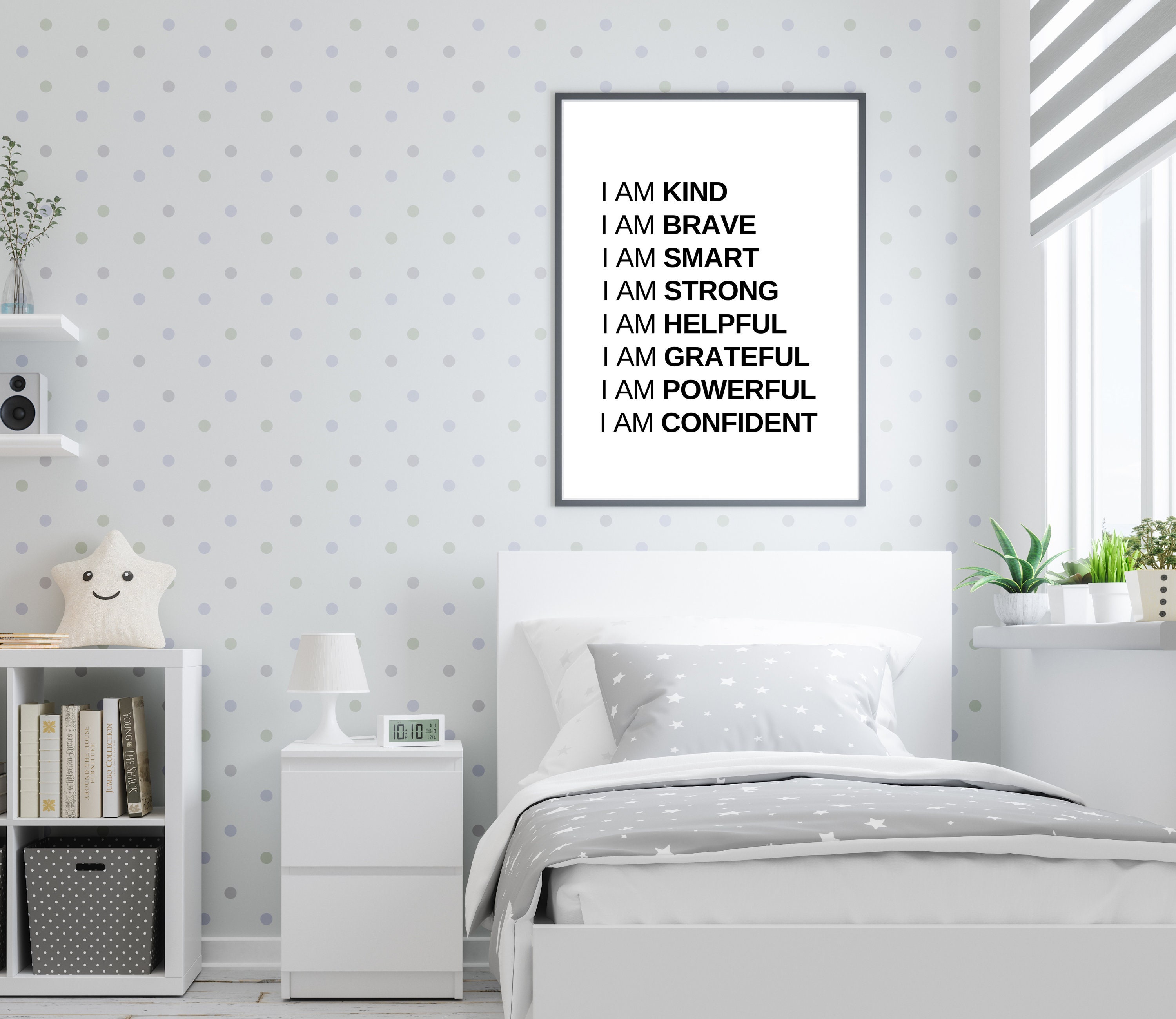 Kids Affirmations I Am Brave Poster Children Affirmation | Etsy