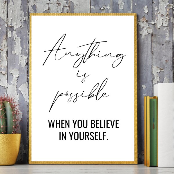 Anything is Possible - Etsy