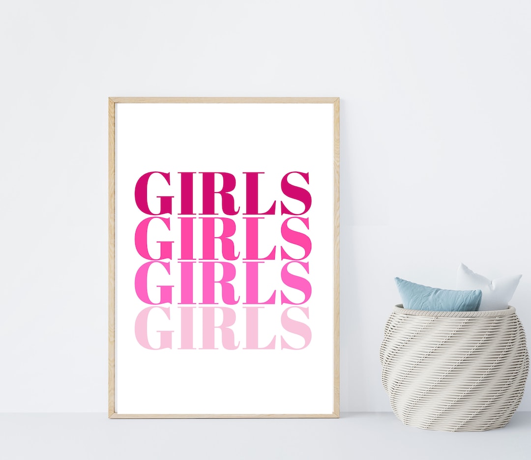 Girls Bedroom Print, Girls Nursery Wall Art Print, Girls Room Poster ...
