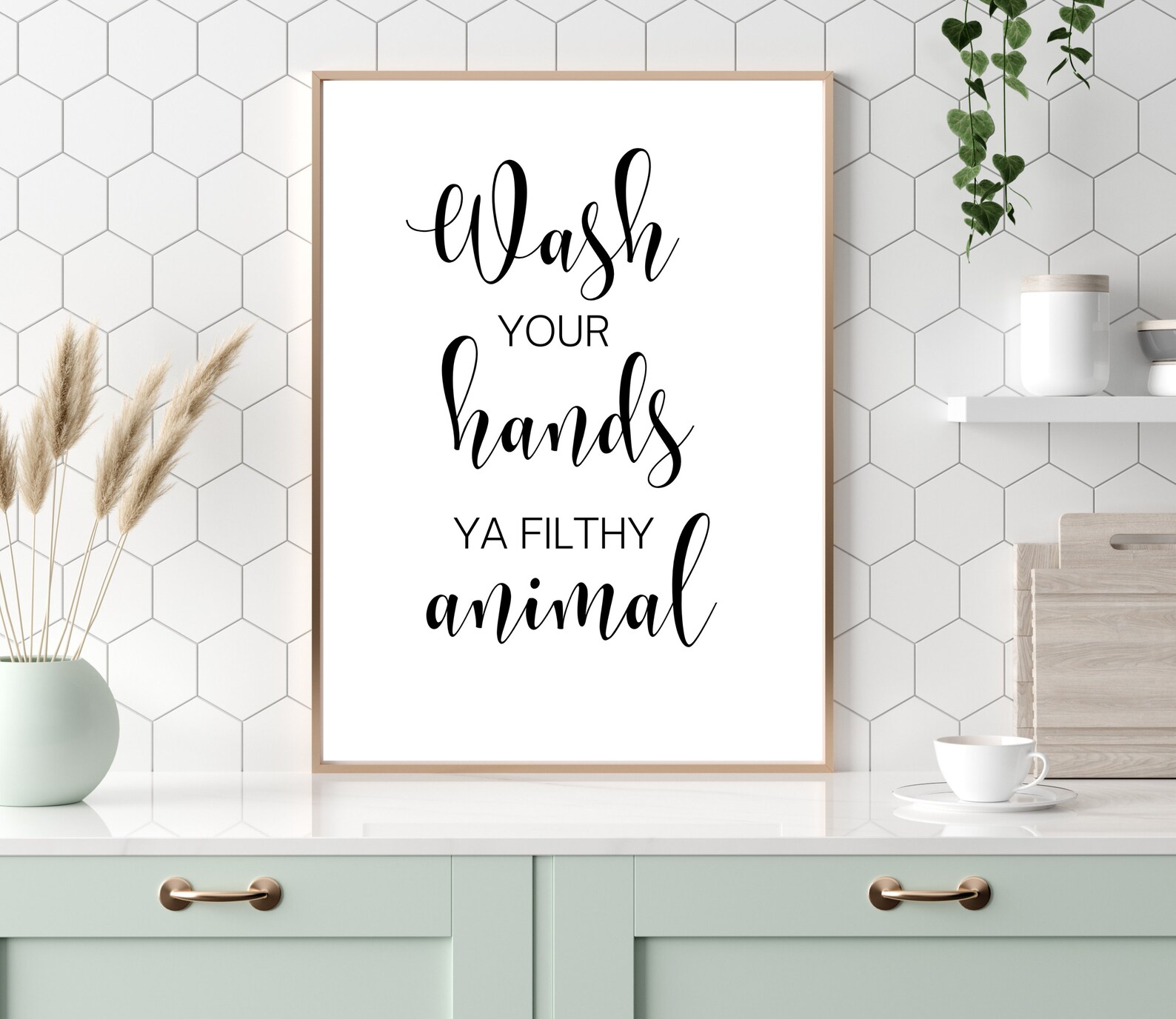 Wash Your Hands Ya Filthy Animal Printable Art Bathroom Quote - Etsy UK