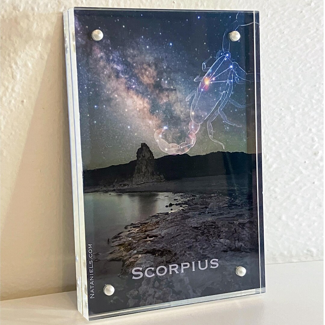 Scorpio Zodiac Sign Constellation Photo - Double Sided in Acrylic ...