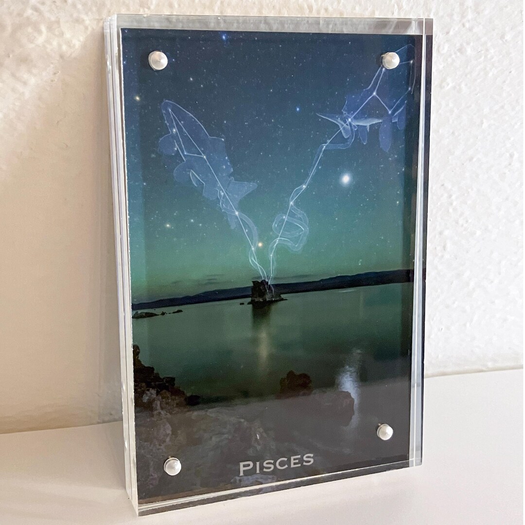 Pisces Zodiac Sign Constellation Photo - Double Sided in Acrylic ...