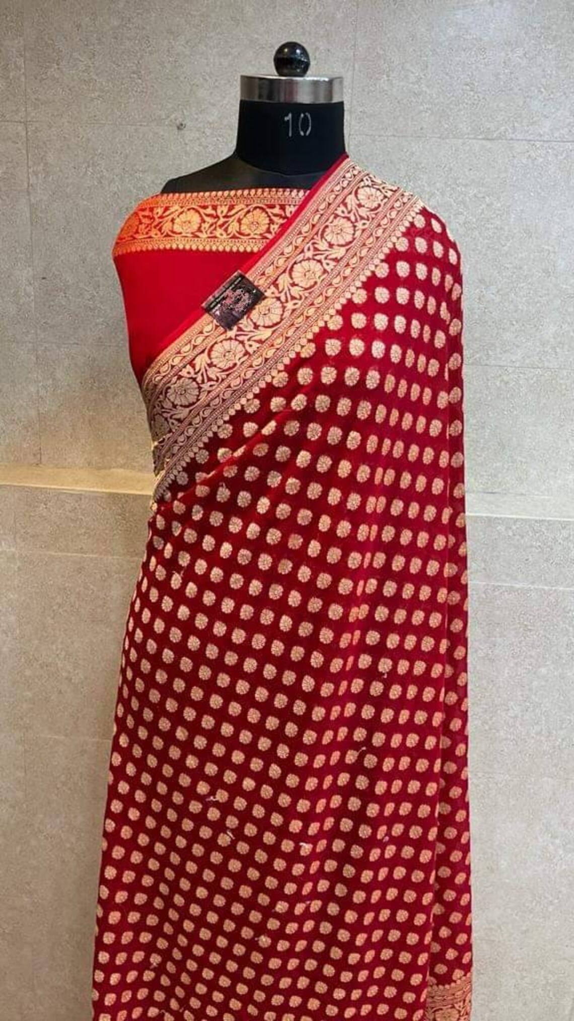 Khaddi Georgette Banarasi Pure Silk Saree Handloom Banarasi - Etsy
