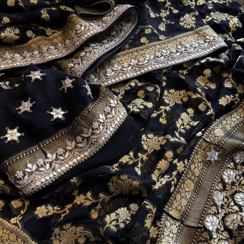 Bandhani Khadi Sarees - Etsy