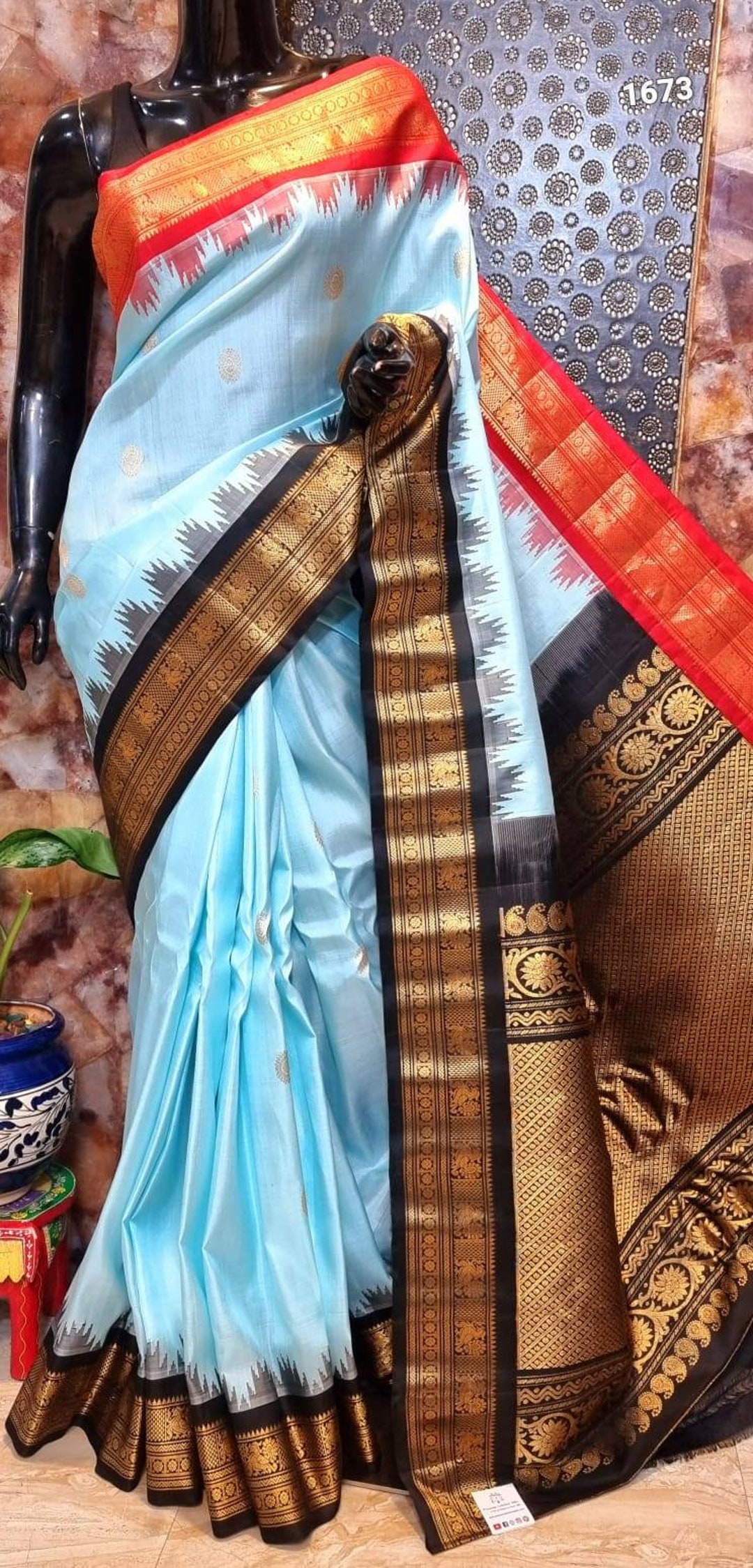 Handloom Gadwal Pure Silk Saree Gadwal Pure Silk With Kuttu Borders ...
