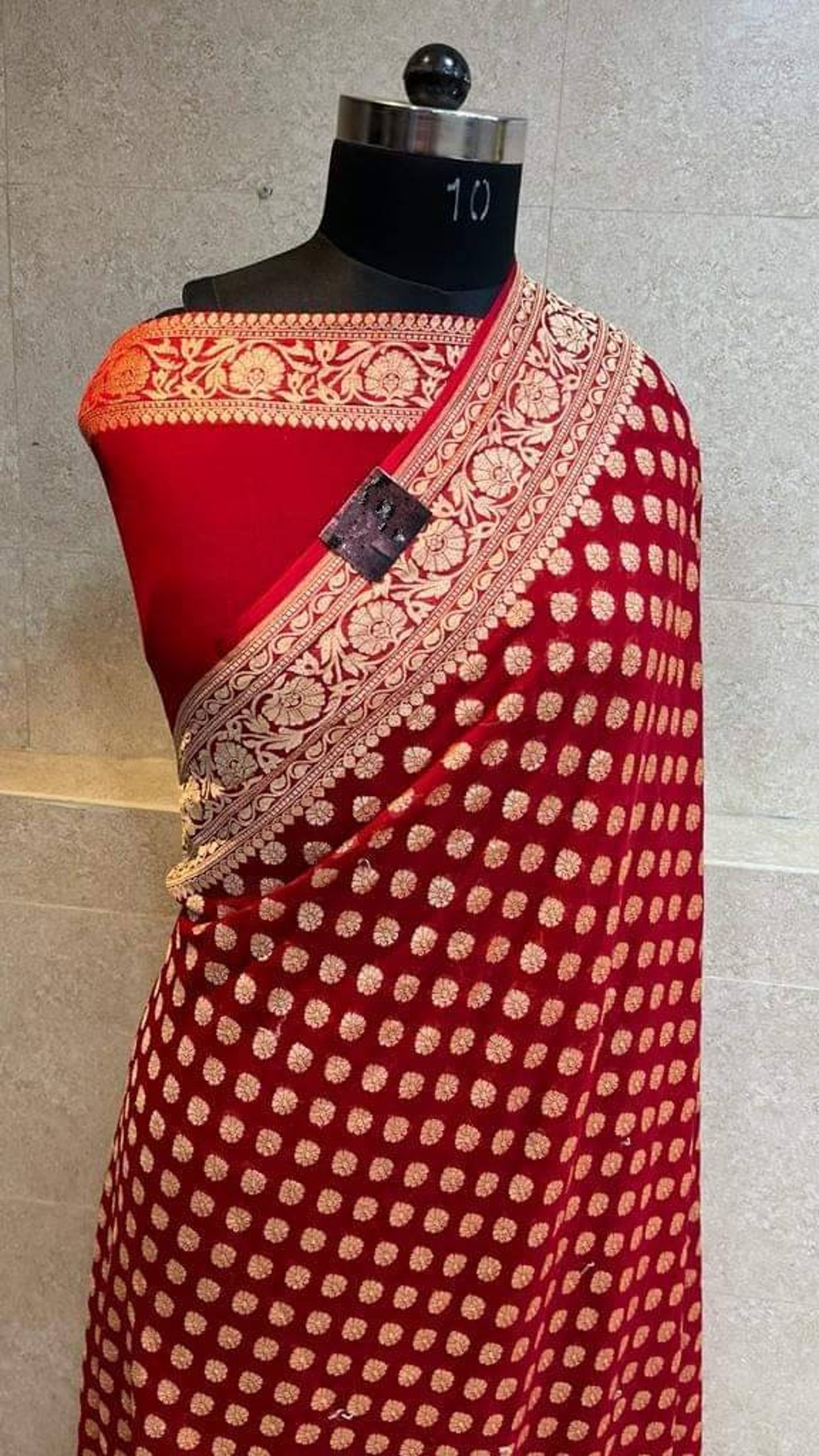 Khaddi Georgette Banarasi Pure Silk Saree Handloom Banarasi - Etsy