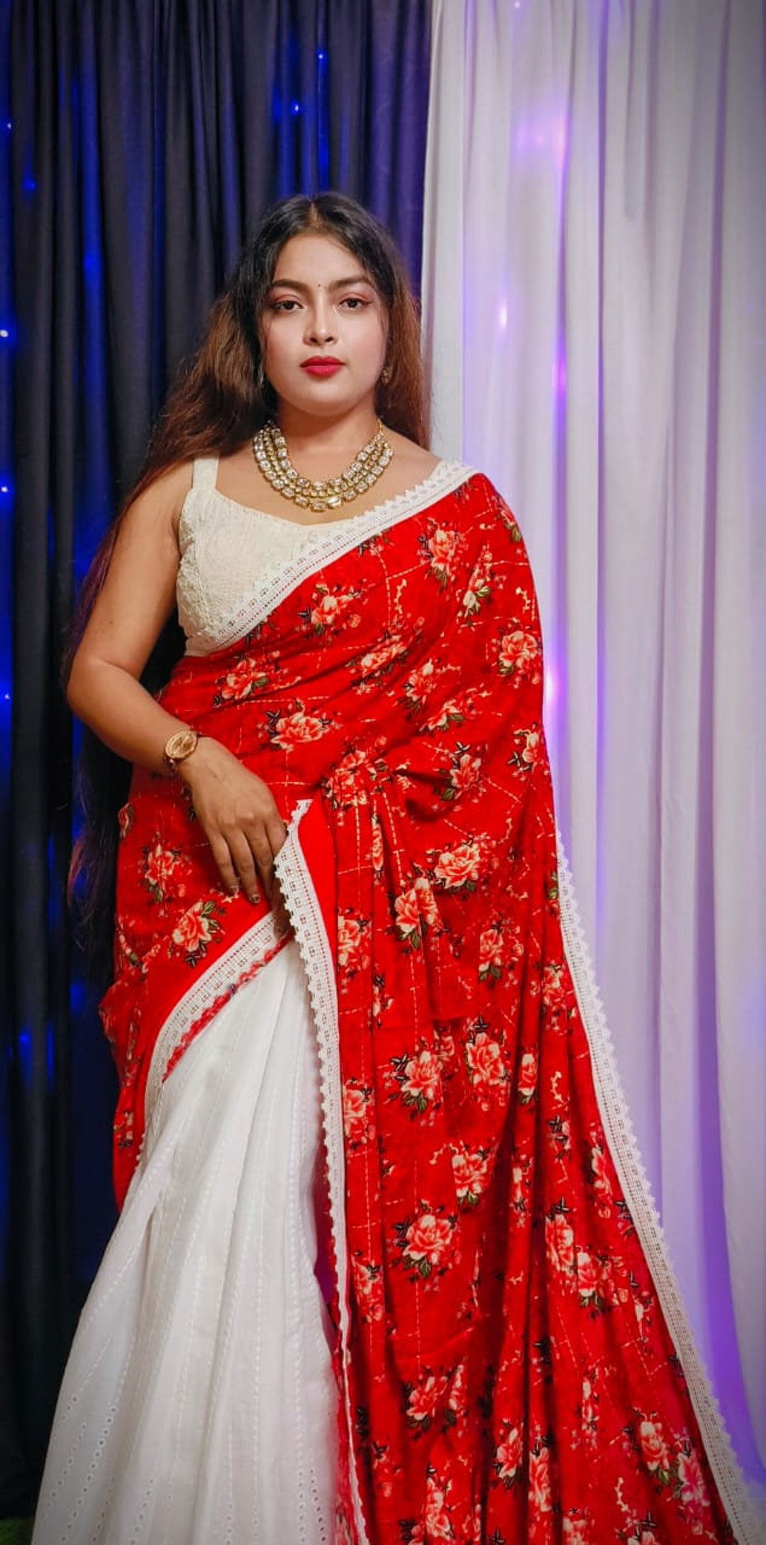 Beautiful Pure Cotton Hakoba Reyon Print Design Saree With - Etsy