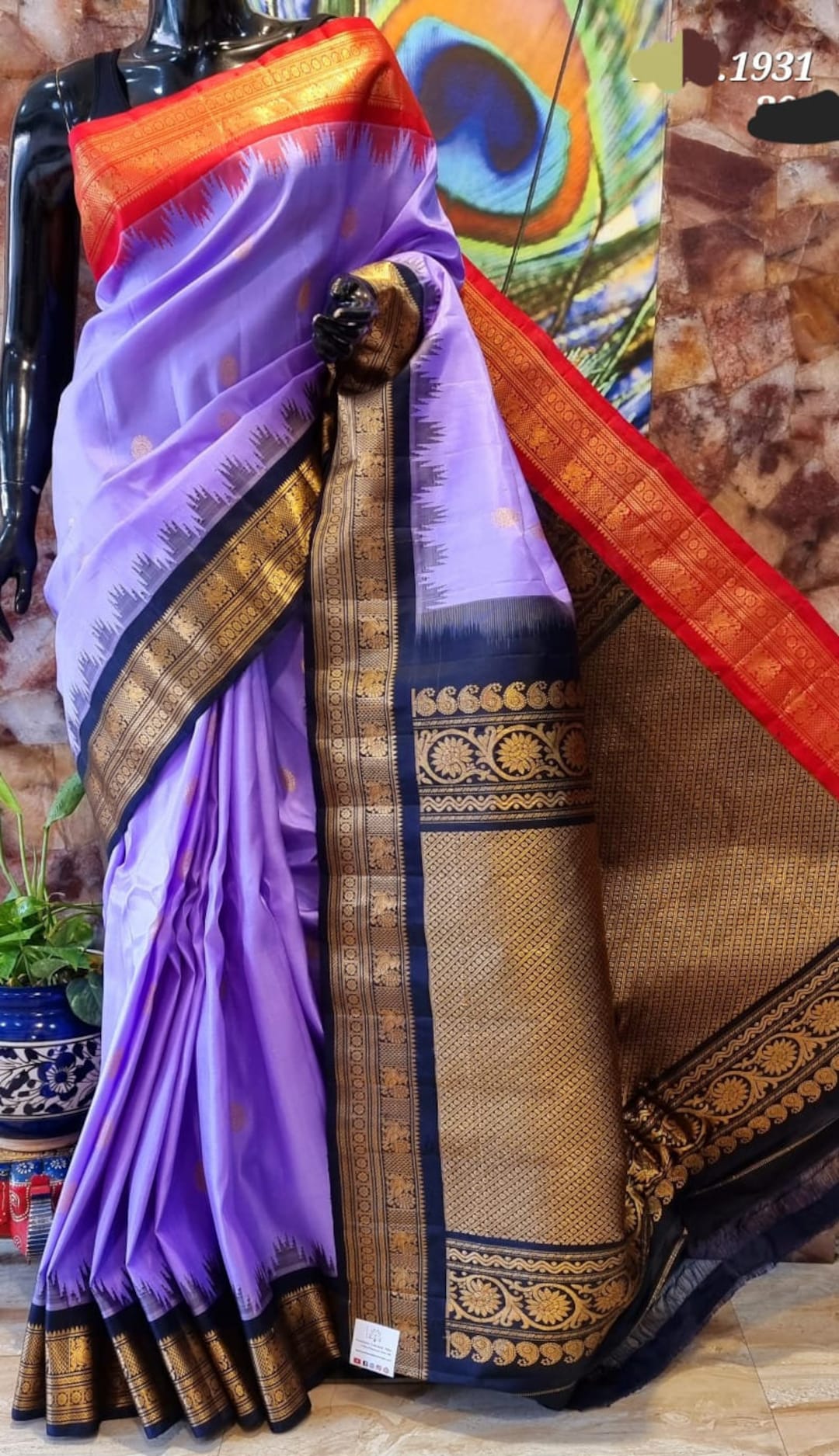 Handloom Gadwal Pure Silk Saree Gadwal Pure Silk With Kuttu Borders ...