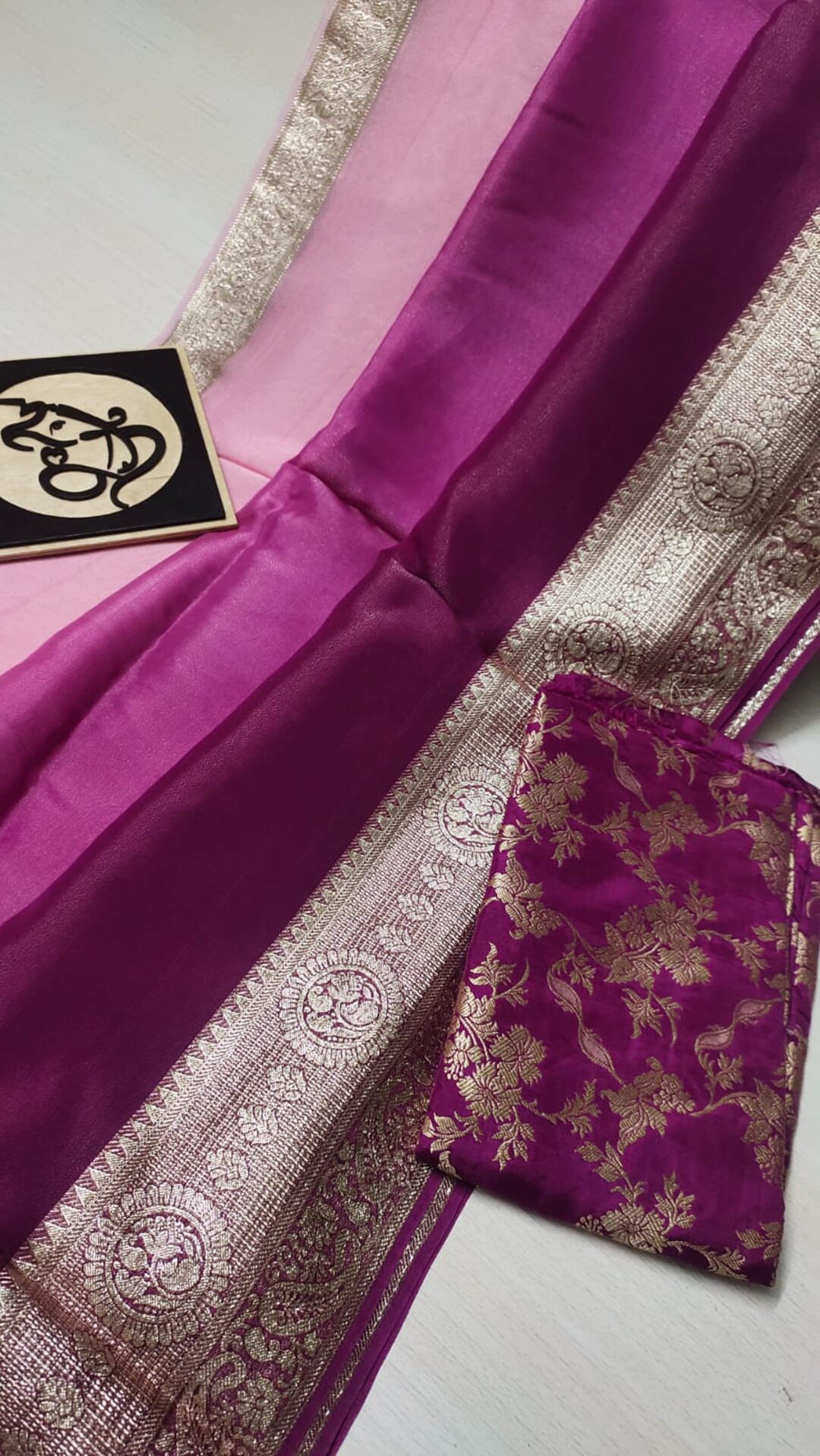 Buy Moonga Tissue Tri Shaded Pure Silk Saree Handloom Pure Moonga Silk ...