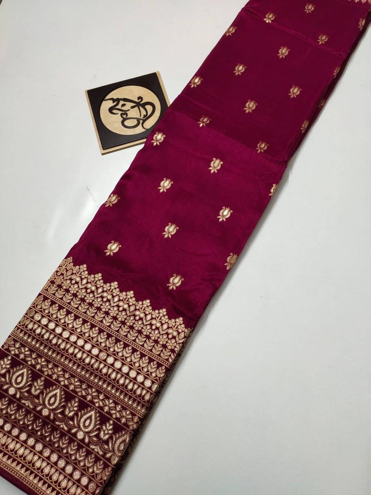 Munga Banarasi Pure Silk Saree Handloom Banarasi Pure Munga - Etsy