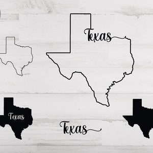 Texas Sate Outline Svg Cricut File, Texas State Map Svg, US State Svg ...