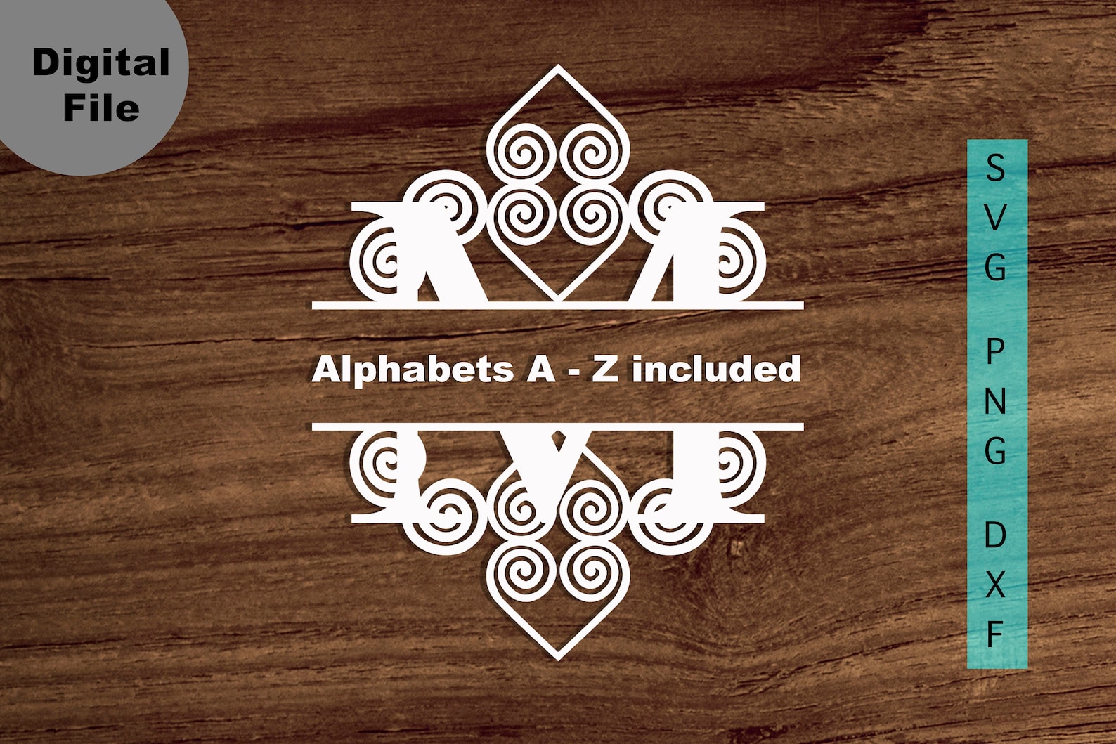 Hmong Monogram Frame Svg Hmong Alphabet Letters Svg/png/dxf - Etsy