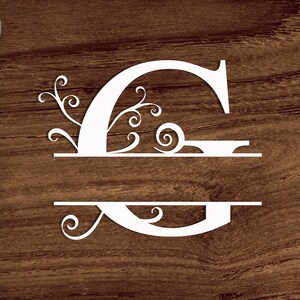 Split Monogram G Frame Svg, Single Letter G Svg/png/dxf File, Alphabet ...