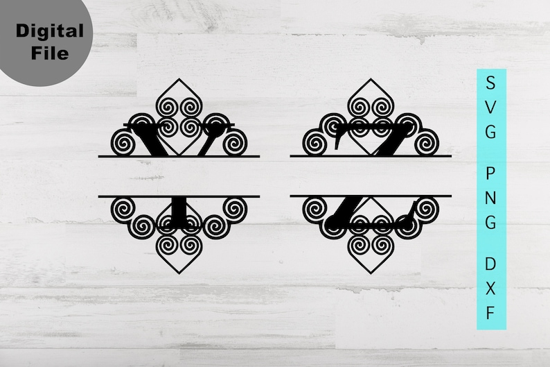 Hmong Monogram Frame Svg Hmong Alphabet Letters Svg/png/dxf - Etsy