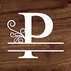 Floral Split Monogram Frame N Svg, Split Letter N Svg/png/dxf File ...