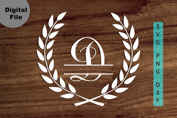 Split Monogram Frame D Svg Split Letter D Svg/png/dxf File - Etsy