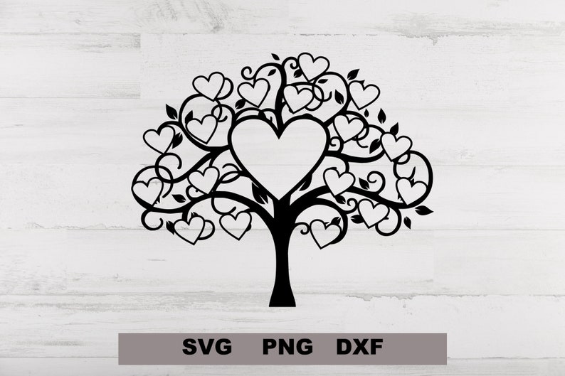Family Tree 15-25 Members Svg Bundle Family Heart Tree - Etsy