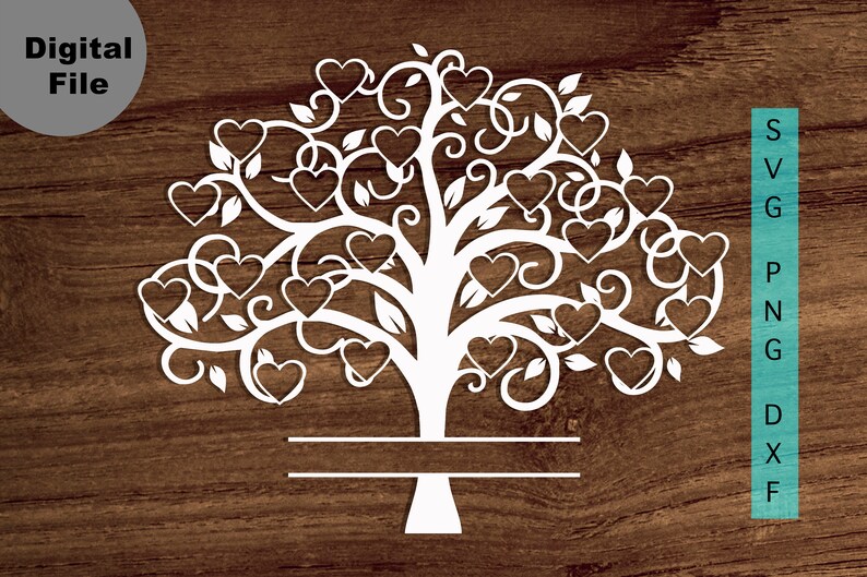 Family Tree 22 Members Svg Family Heart Tree Svg/png.dxf - Etsy