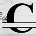 Split Monogram C SVG/PNG/DXF, Alphabet C Monogram Frame, Instant ...