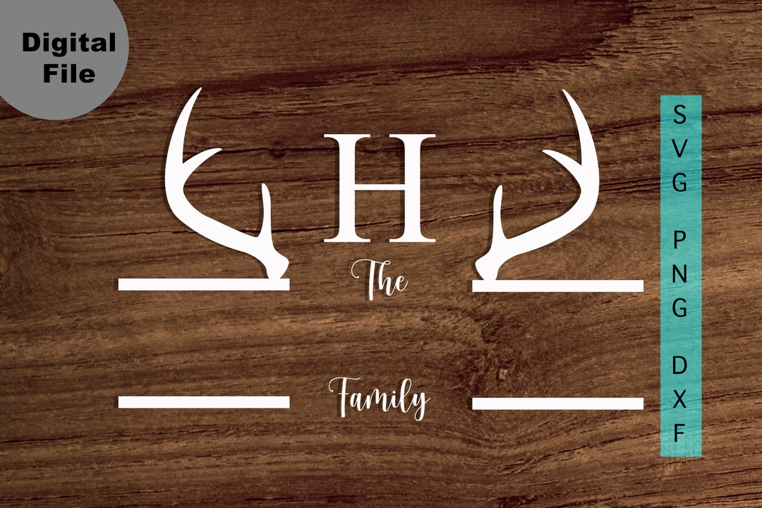 Family Sign Svg, the Family Name Svg/png/dxf File, Alphabet H Frame ...