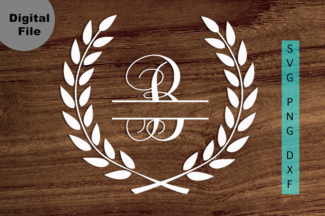 Split Letter Monogram SVG, Family Monogram Svg/png/dxf File, Monogram ...