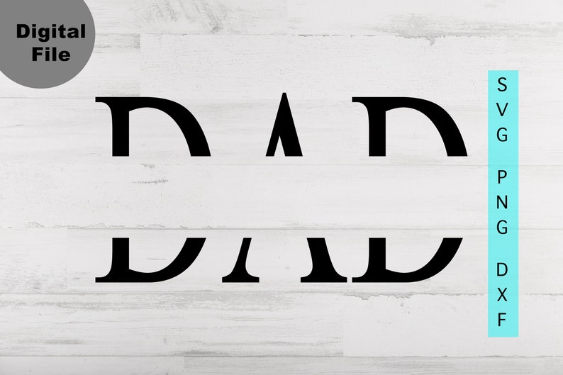 Split Dad Monogram Svg/png.dxf File Split Dad With Names Svg - Etsy