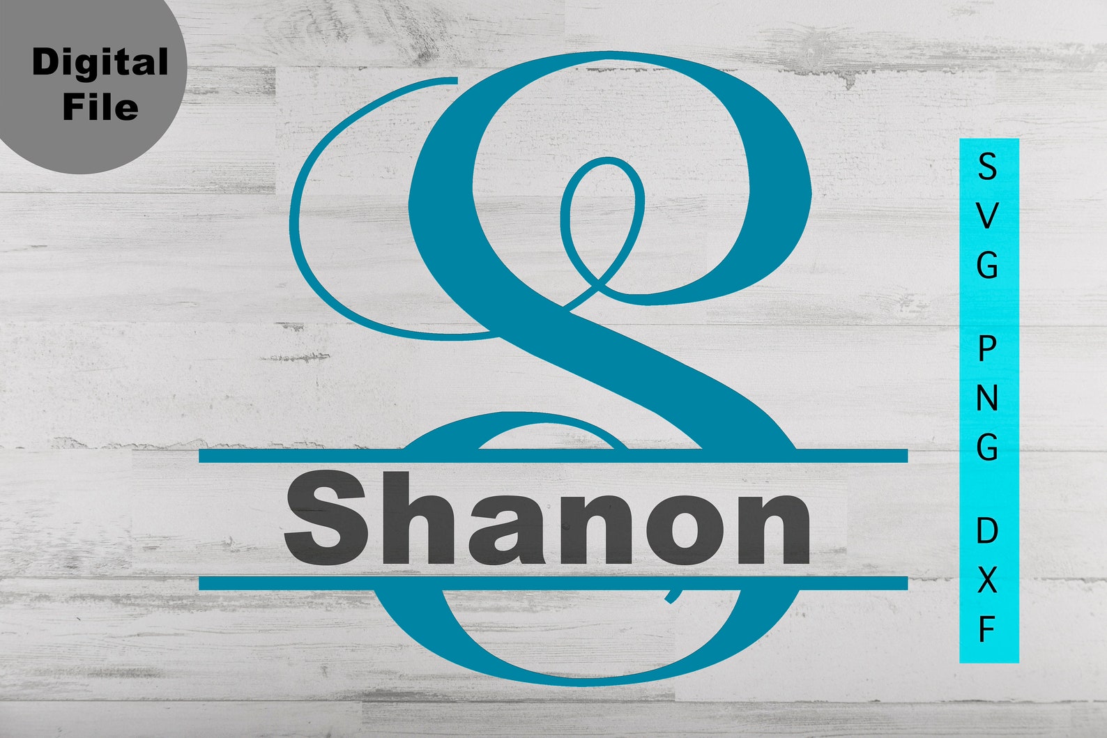 Split Monogram Frame S Svg Split Letter S Svg/png.dxf File - Etsy