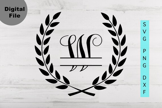 Split Letter Monogram SVG Family Monogram Svg/png.dxf File - Etsy