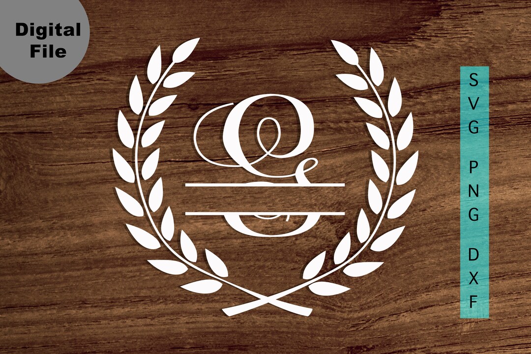 Split Letter Monogram SVG, Family Monogram Svg/png/dxf File, Monogram ...