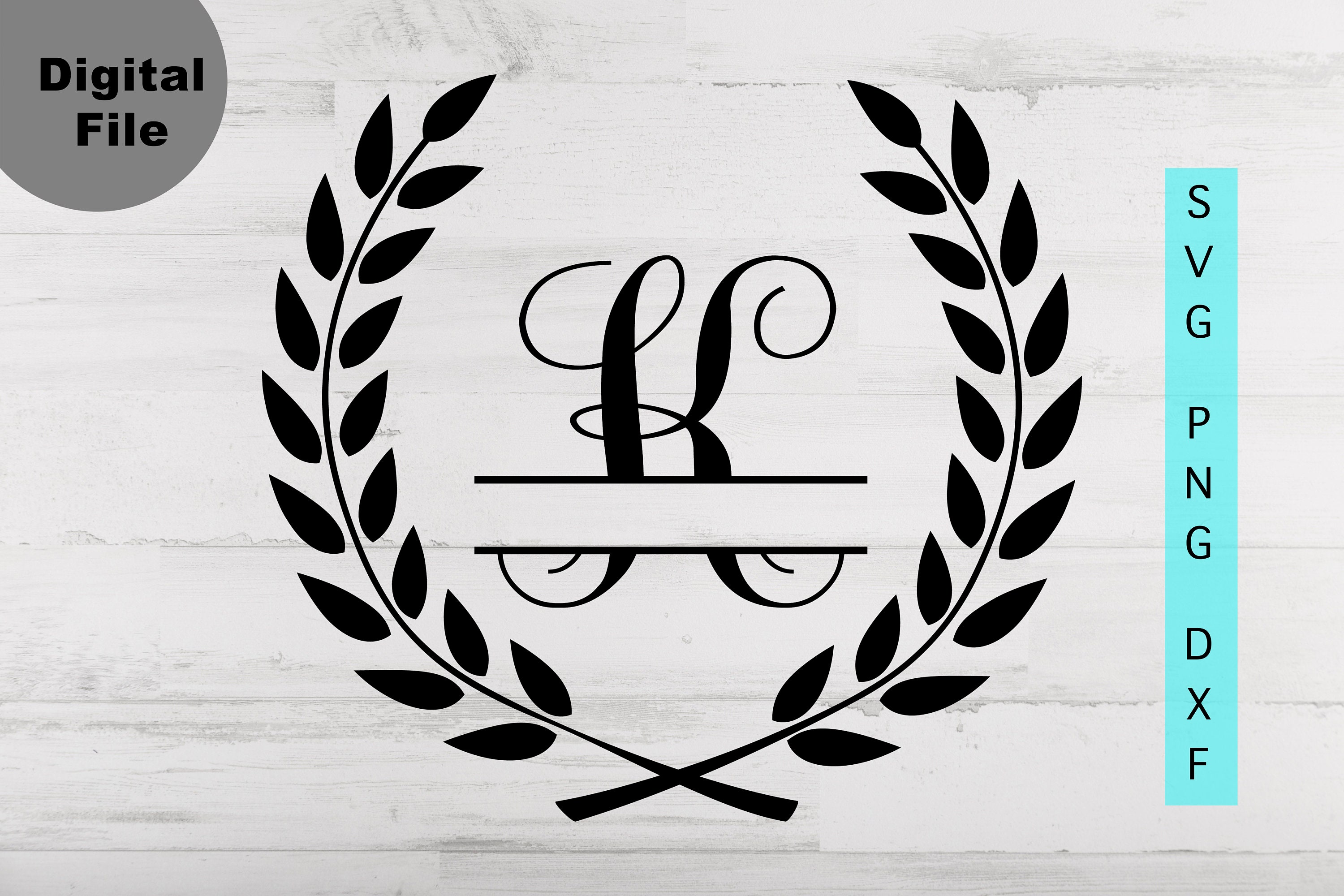 Split Letter Monogram SVG Family Monogram Svg/png/dxf File - Etsy