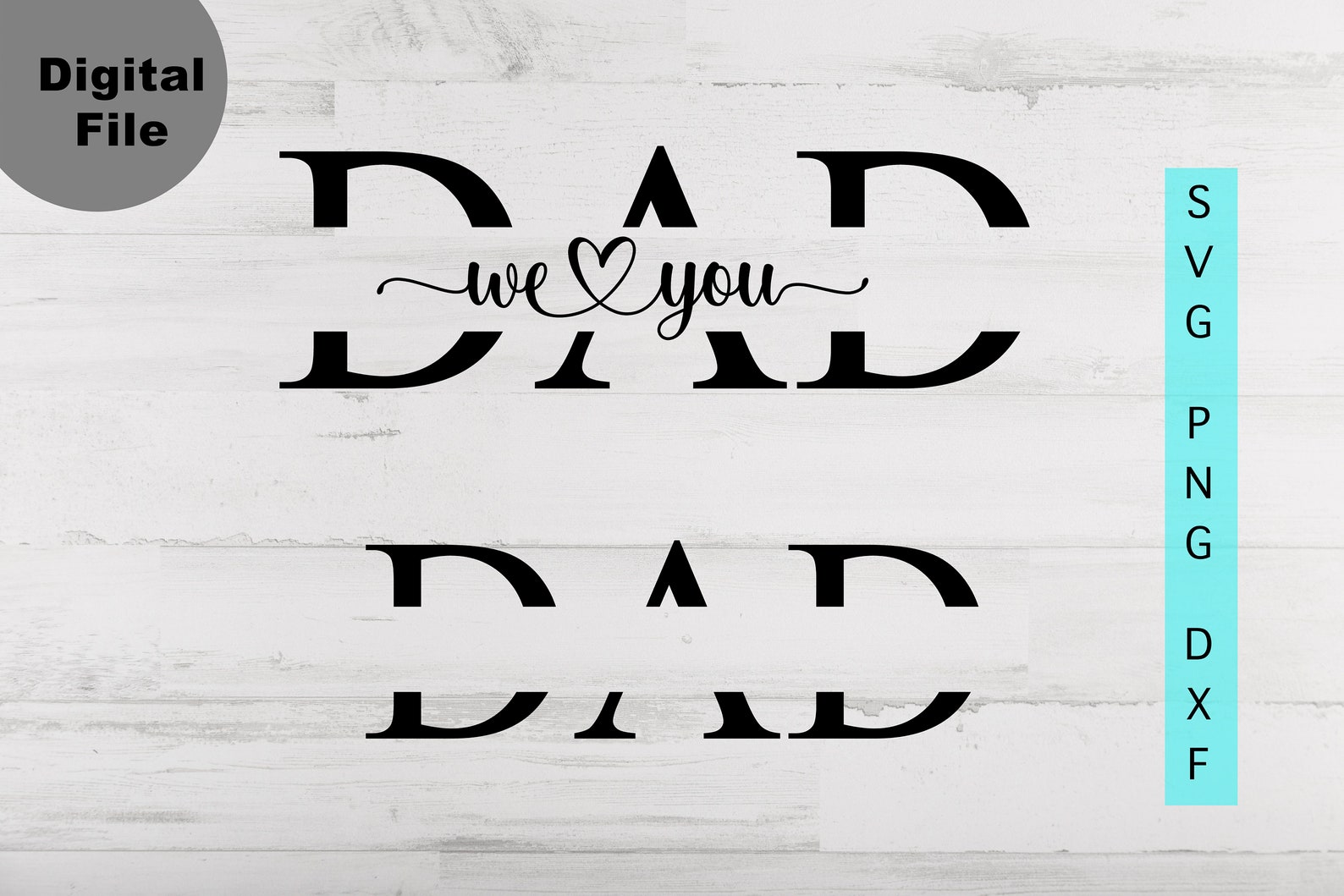Split Dad Monogram Svg/png.dxf File Split Dad With Names Svg - Etsy
