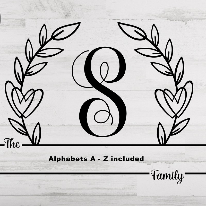 Monogram Font Svg - Etsy