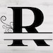 Split Monogram R SVG/PNG/DXF, Alphabet R Monogram Frame, Instant ...