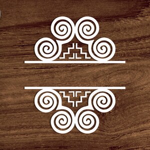 Hmong SVG Cut File, Hmong Monogram Svg/png/dxf File, Split Hmong Name ...