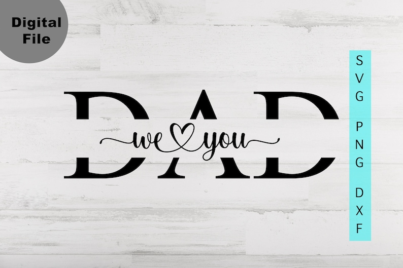 Split Dad Monogram Svg/png.dxf File Split Dad With Names Svg - Etsy