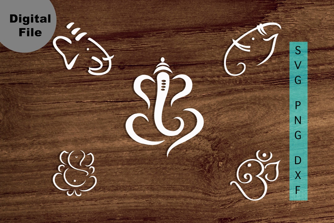 Lord Ganesha SVG File, Om Symbol Svg File for Cricut, Om Ganesha Svg ...